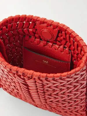ANYA HINDMARCH Neeson Woven Leather Shoulder Bag