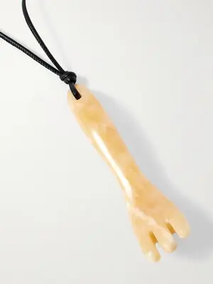 LEMAIRE Gua Sha Aragonite Necklace - Neutrals