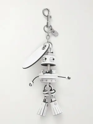 ANYA HINDMARCH Groom Studded Bag Charm - Neutrals