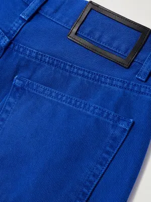 LA LIGNE Marilyn Striped Mid-rise Straight-leg Jeans - Blue