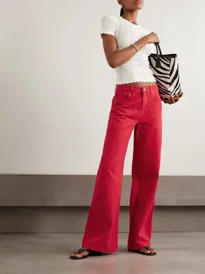 LA LIGNE Isadora High-rise Wide-leg Jeans