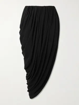 ESSE STUDIOS Solina Draped Maxi Skirt - Black