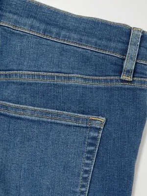 FRAME Le Slim Palazzo Low-rise Wide-leg Jeans - Blue