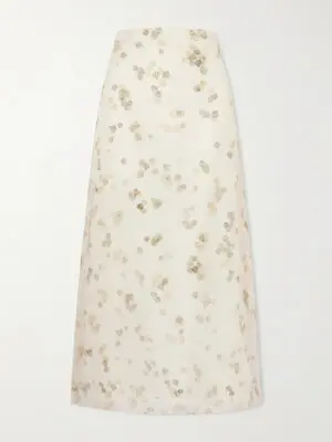 Altuzarra Linnie Printed Maxi Skirt - Neutrals