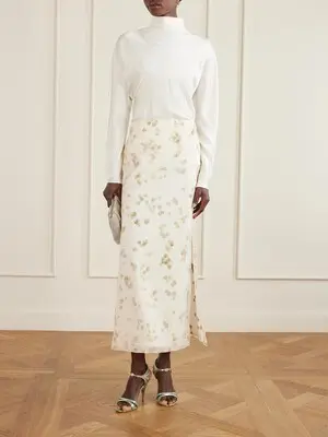 Altuzarra Linnie Printed Maxi Skirt - Neutrals