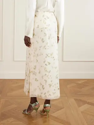 Altuzarra Linnie Printed Maxi Skirt - Neutrals