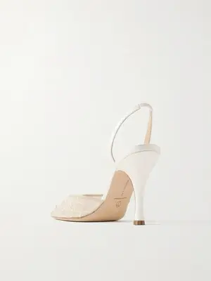 DANIELLE FRANKEL Archer Embellished Slingback Pumps