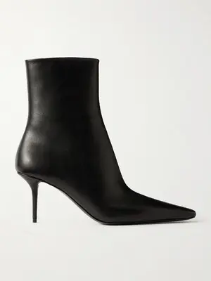 Saint Laurent Ashley Leather Ankle Boots