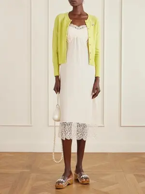 Simone Rocha Embellished Cashmere Cardigan - Green