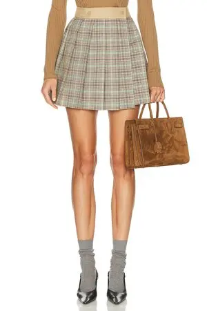 Moncler Plaid Skirt - Light Beige