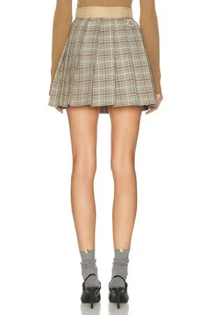 Moncler Plaid Skirt - Light Beige
