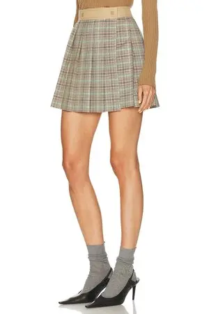 Moncler Plaid Skirt - Light Beige
