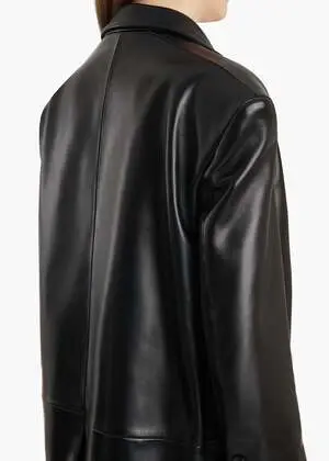 Khaite Palto Leather Jacket