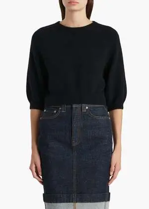 Khaite Lorelai Crewneck Pullover - Black