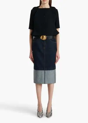 Khaite Franc Peplum Jacket - Black