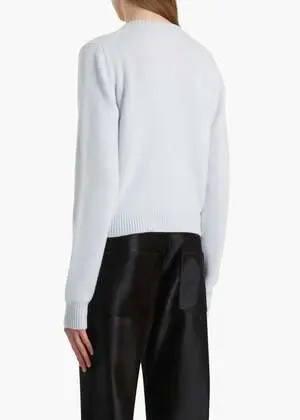 Khaite Everheart Cardigan With Suede Buttons