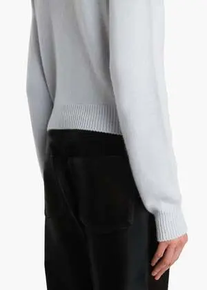 Khaite Everheart Cardigan With Suede Buttons