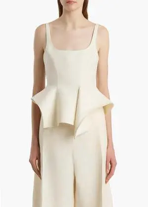 Khaite Loa Linen Top - Natural