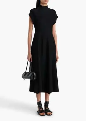 Khaite Lyra Knit Midi Dress - Black