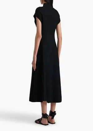 Khaite Lyra Knit Midi Dress - Black