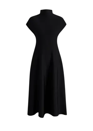 Khaite Lyra Knit Midi Dress - Black