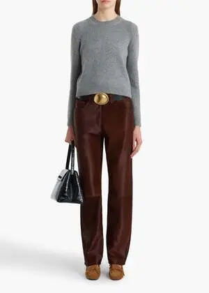 Khaite Leta Cashmere Sweater - Fog