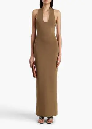 Khaite Mahi Knit Dress - Carob