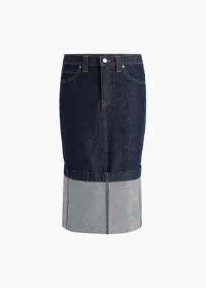 Khaite Kilian Denim Skirt - Benson