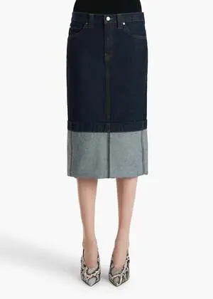 Khaite Kilian Denim Skirt - Benson