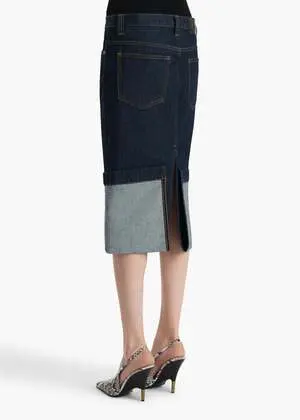 Khaite Kilian Denim Skirt - Benson