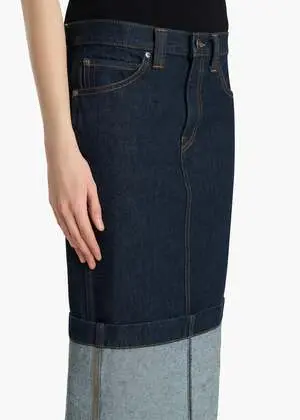 Khaite Kilian Denim Skirt - Benson