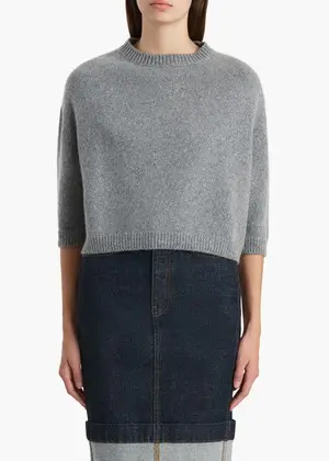 Khaite Sabina Cashmere Pullover - Fog