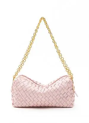 ELLEME Trousse Chain Woven Leather - Pink