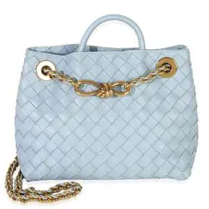 Bottega Veneta Andiamo Bag With Chain - Blue