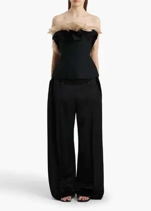 Khaite Sal Bustier Top - Black