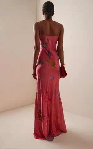 Alejandra Alonso Rojas Satin Slip Gown