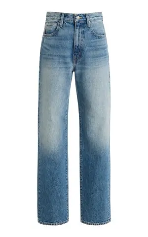 SLVRLAKE London Rigid High-rise Straight-leg Jeans - Light Wash