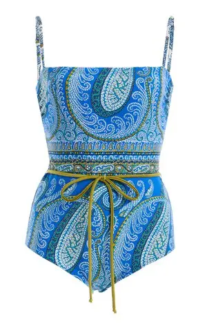 BOTEH Arcadia Paisley Panayiota One-piece Swimsuit - Blue