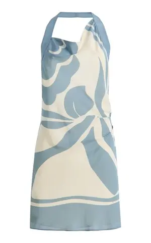 SIR. Lilou Mini Halter Dress - Blue
