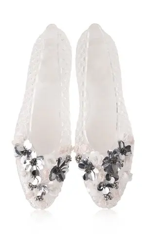HEAVENLY JELLY Wilda Embellished Jelly Shoes - Clear