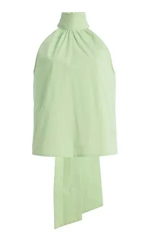 Françoise Susan Cotton Blouse - Green