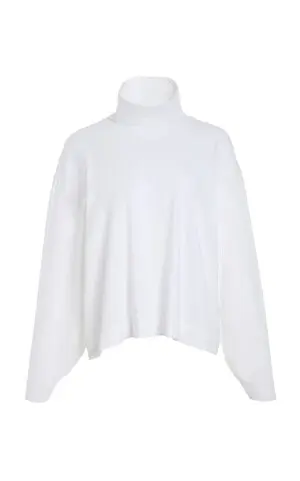 RÙADH The Honne Cotton Turtleneck - White