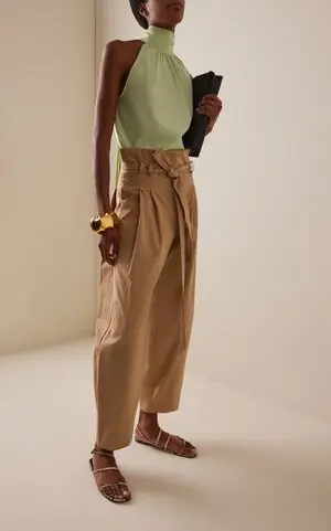 Françoise Tapered Pants With Tie-belt Detail