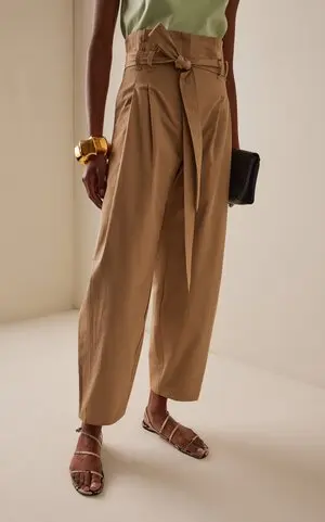 Françoise Tapered Pants With Tie-belt Detail