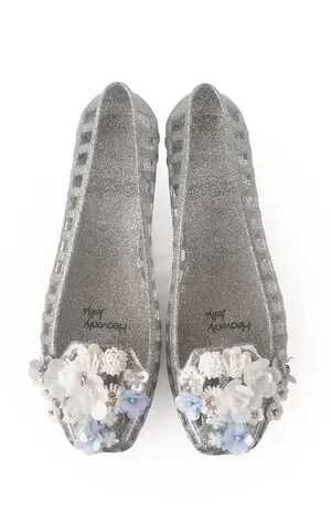 HEAVENLY JELLY Fleck Embellished Jelly Shoes - Silver