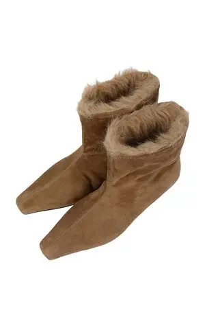 SALONDEJU Plain Fur Boots