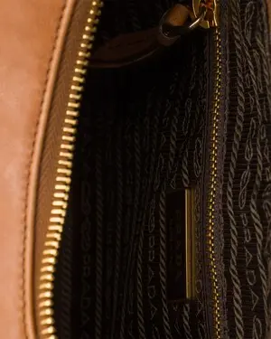 Prada Nappa Leather Large Bag - Brown