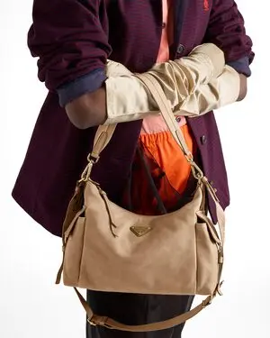 Prada Nappa Leather Large Bag - Neutral