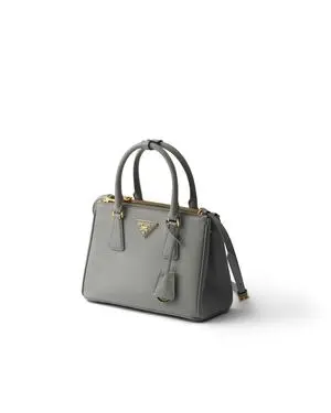 Prada Galleria Small Saffiano Leather Bag - Grey