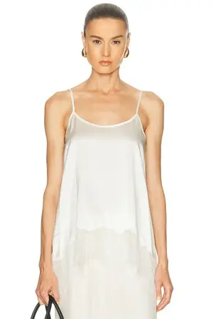 Staud Chloe Silk Cami Top - Ivory